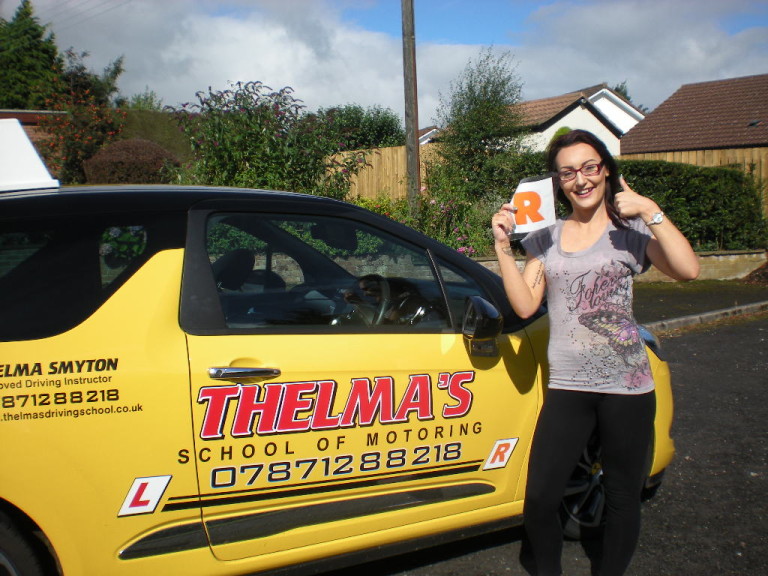Amy Jamieson Passes the Test - Thelmas Driving School ColeraineThelmas ...